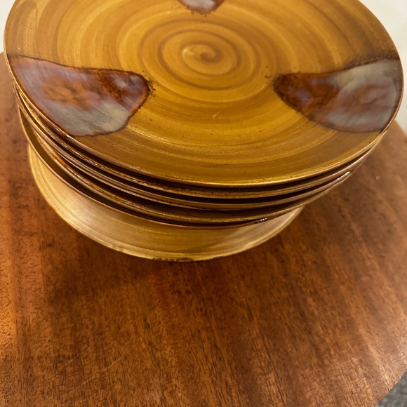 Sango | Dining | Eight Harvest Gold Sango Splash Stoneware 1 Inch ...